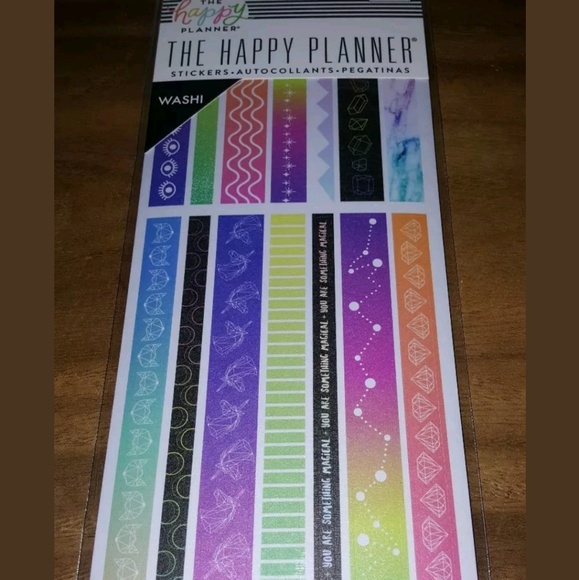 create 365 | Other | Mambi Happy Planner Marginal Washi Sticker Book ...